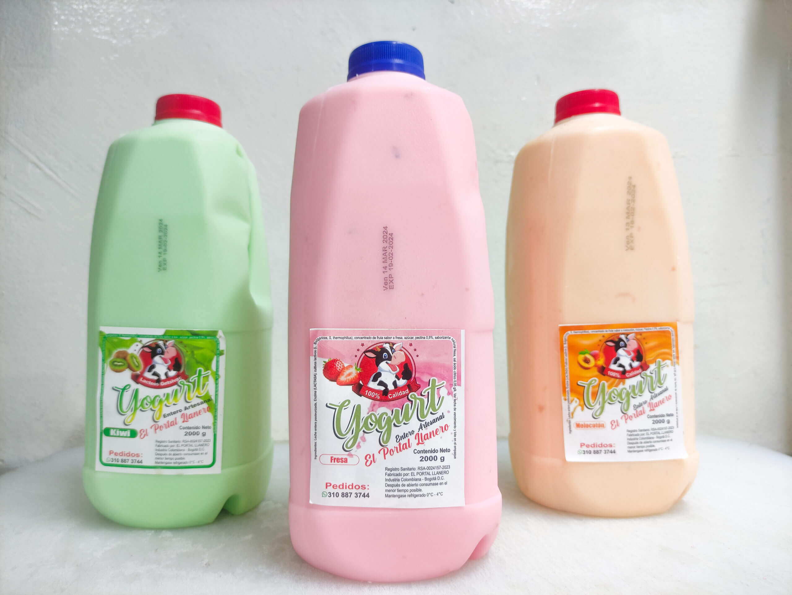 Yogurt 2L Entero Artesanal - Distribuidora de huevos HWEB ON NADA
